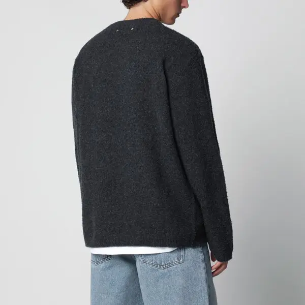 GOLDEN GOOSE Bouclé Wool Crew Neck Sweater