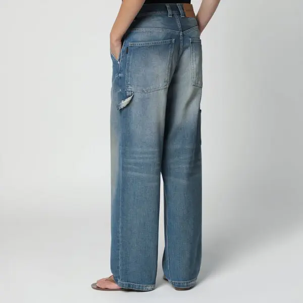 HAIKURE Wide-leg Washed-effect Jeans