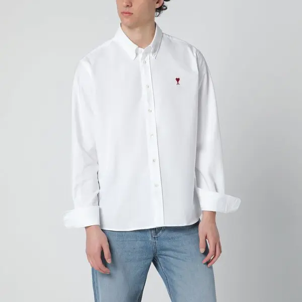 AMI Paris De Coeur Shirt - White