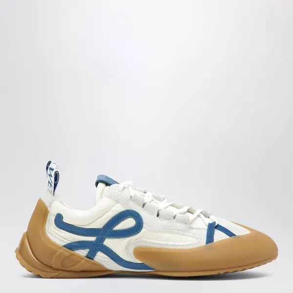 Loewe Grip Sneakers In / Black Nylon And Suede