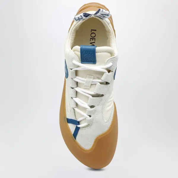 Loewe Grip Sneakers In / Black Nylon And Suede
