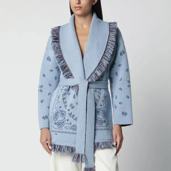 Alanui Bandana Jacquard Cardigan
