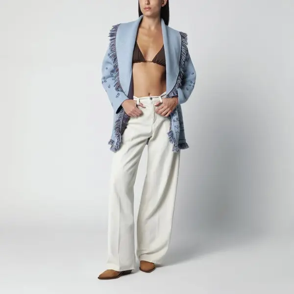 Alanui Bandana Jacquard Cardigan