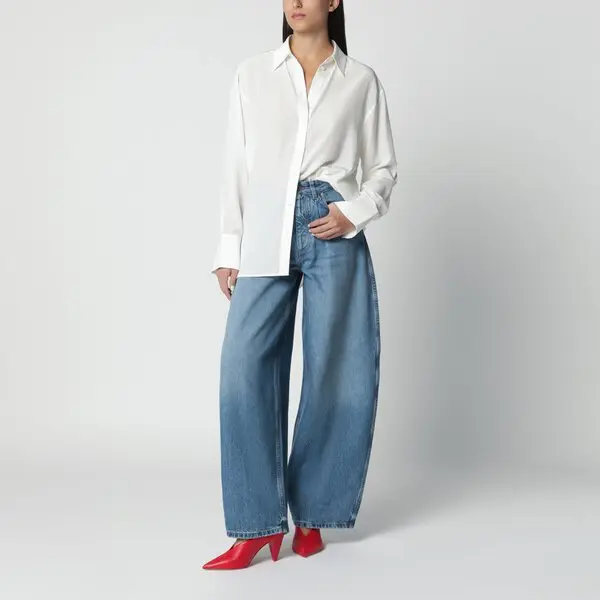 Jacquemus Ovalo Jeans In Indigo De-nîmes Denim