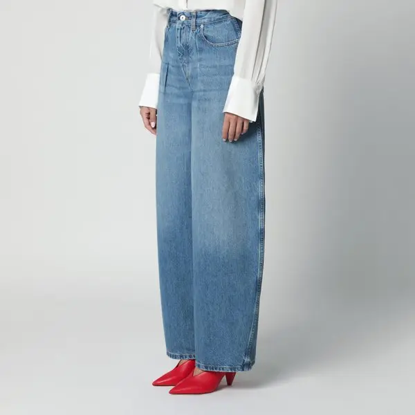 Jacquemus Ovalo Jeans In Indigo De-nîmes Denim