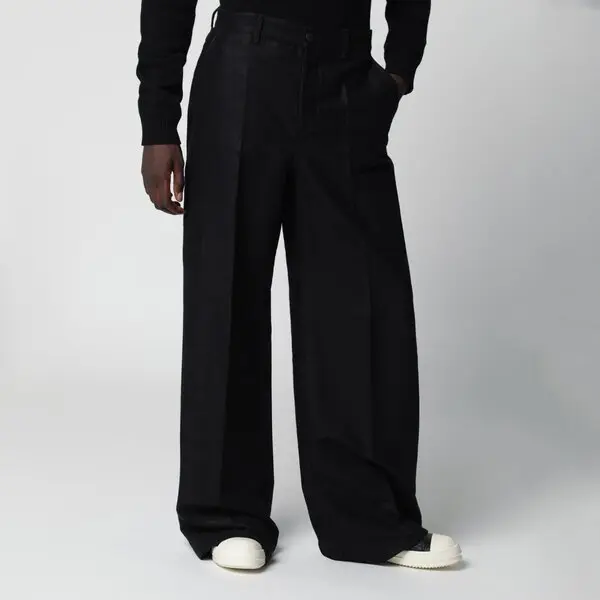 Rick Owens Ramie And Cotton Tower Trousers