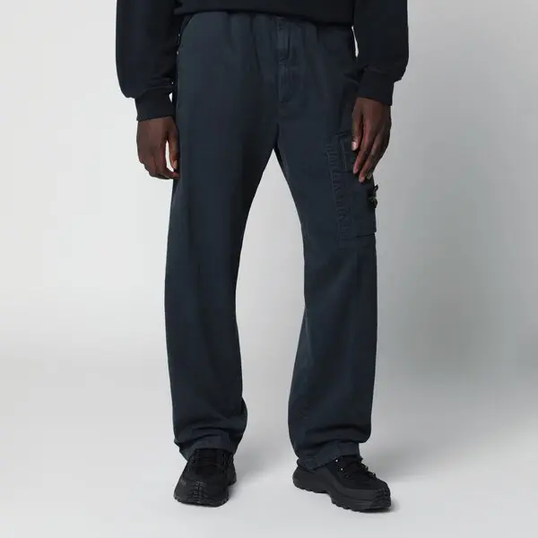 Stone Island Navy Cotton Jogger Pants