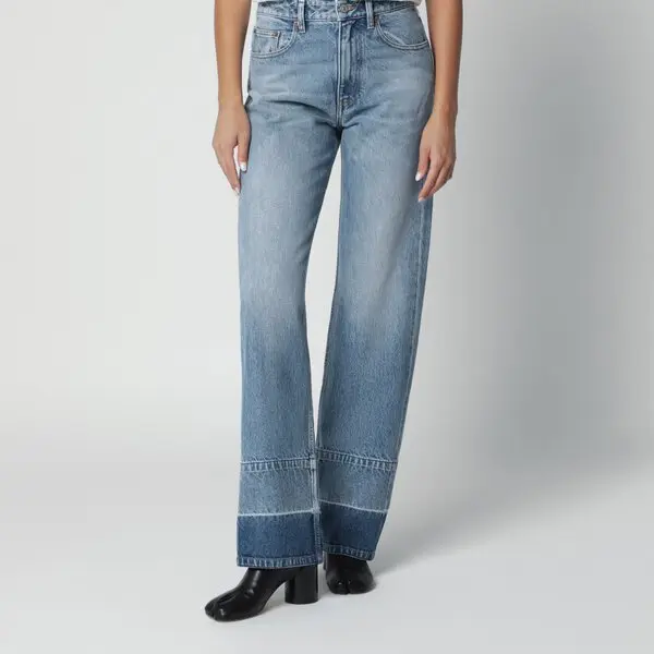 MAISON MARGIELA Straight-leg Five-pocket Jeans In Faded Cotton - Blue