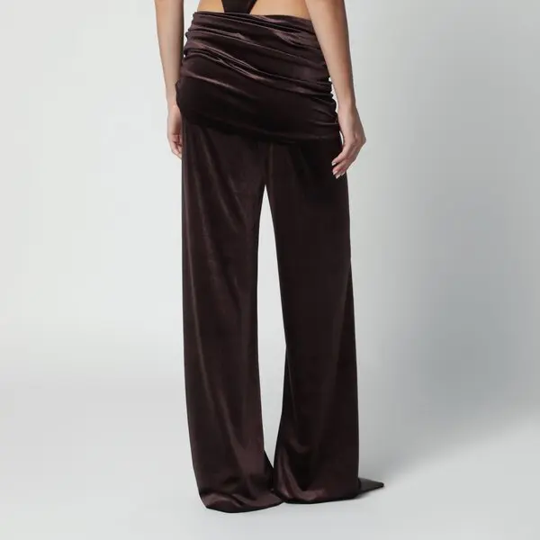 Andamane Velvet-effect Wide Leg Trousers