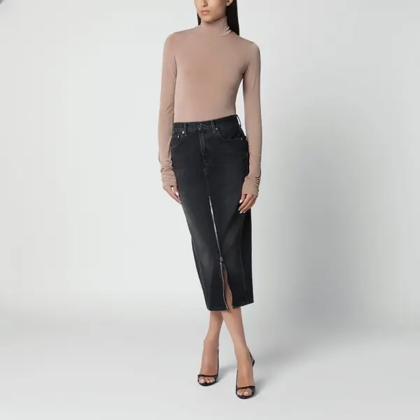 Andamane Stretch Jersey Turtleneck Bodysuit - Pink