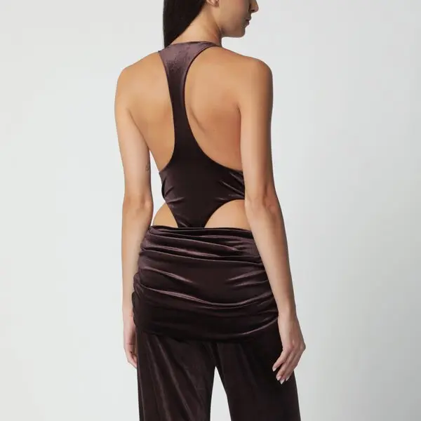 Andamane Velvet-effect Bodysuit