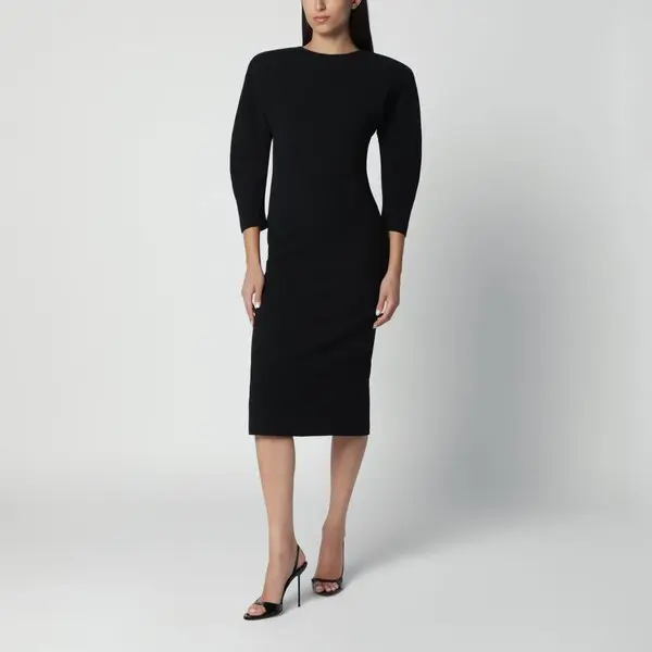 Andamane Midi Dress With Rounded Shoulders