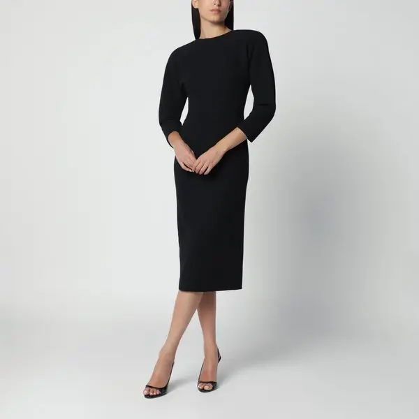 Andamane Midi Dress With Rounded Shoulders