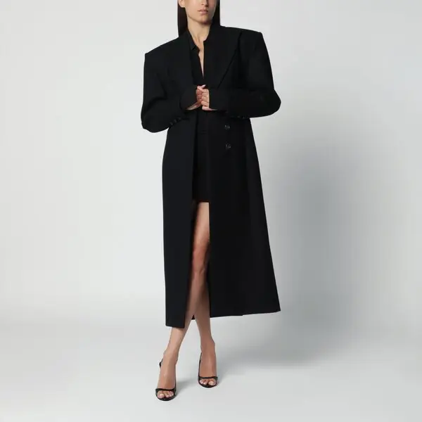 Andamane Single-breasted Coat With Structured Shoulders