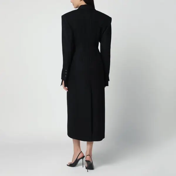 Andamane Single-breasted Coat With Structured Shoulders