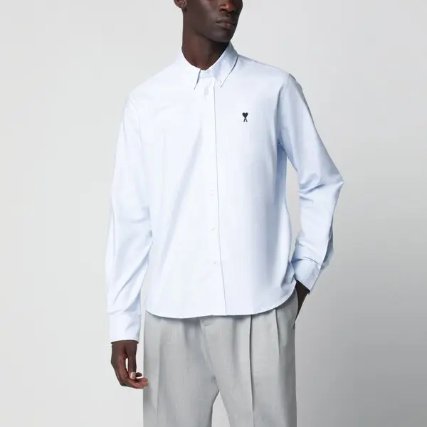 AMI Paris De Coeur Shirt - Light Blue