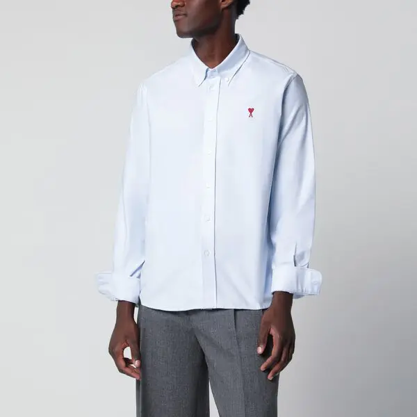 AMI Paris De Coeur Shirt - Light Blue