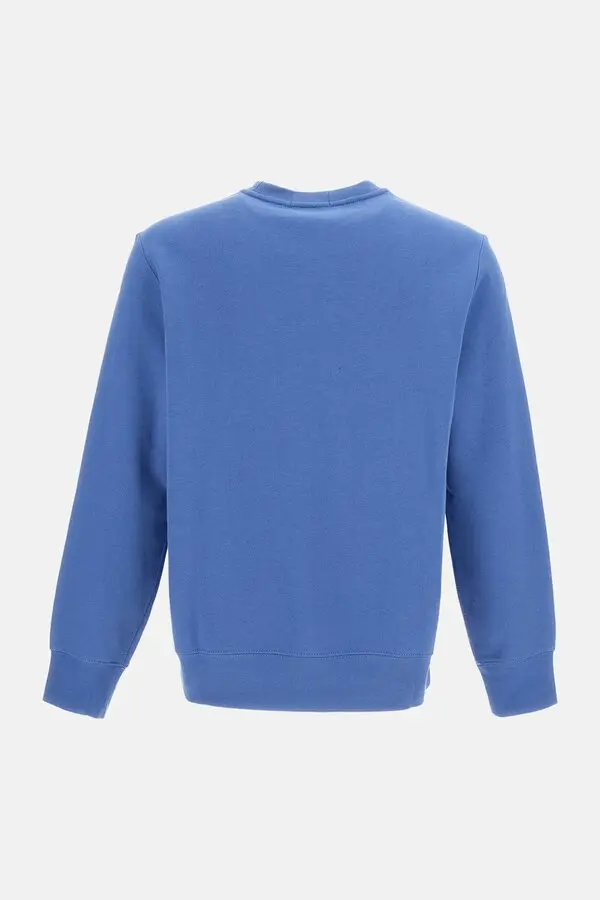 Polo Ralph Lauren Crewneck Sweatshirt With Iconic Polo Bear Print - Azzurro