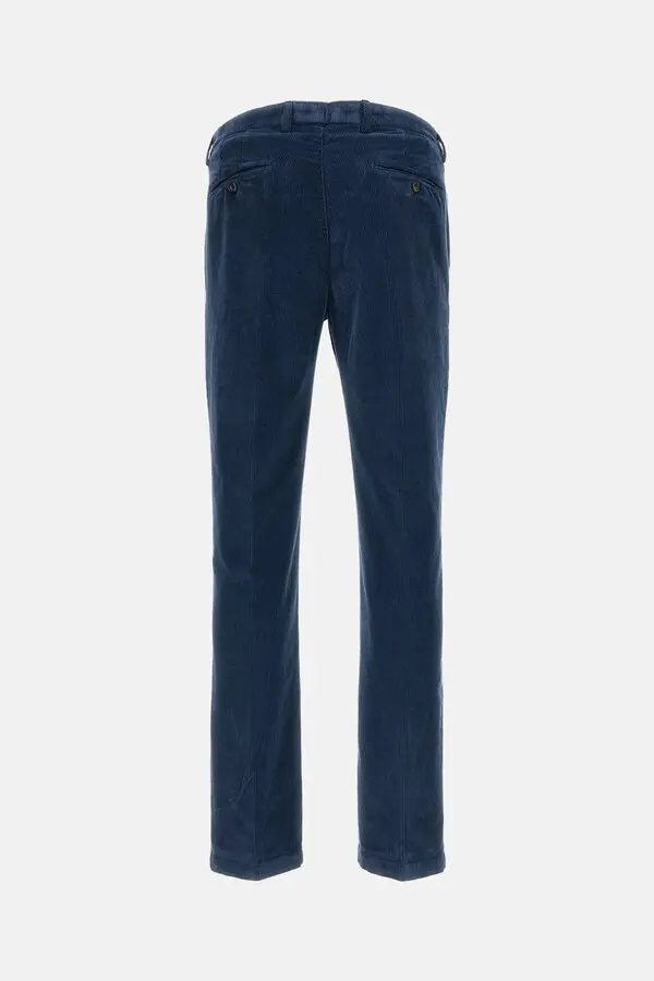 BRIGLIA 1949 Ribbed Cotton Corduroy Trousers