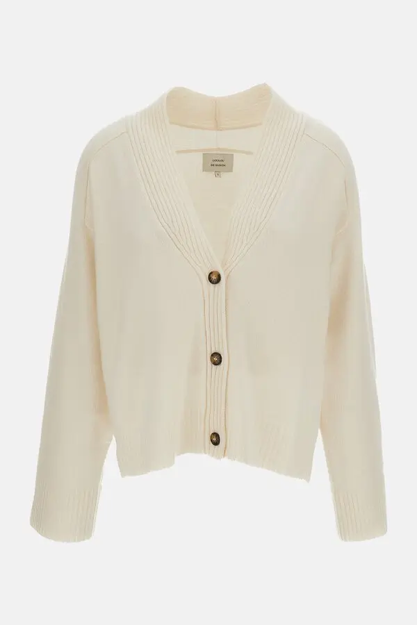 Loulou De Saison Kaia Cashmere Cardigan - Bianco