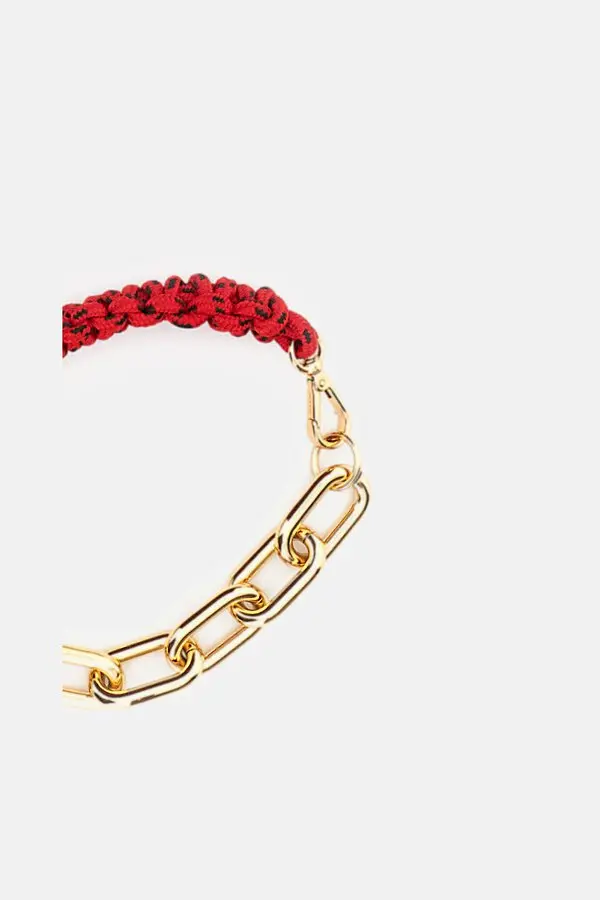 Plan C Braided Cord Chain Necklace - Multicolore