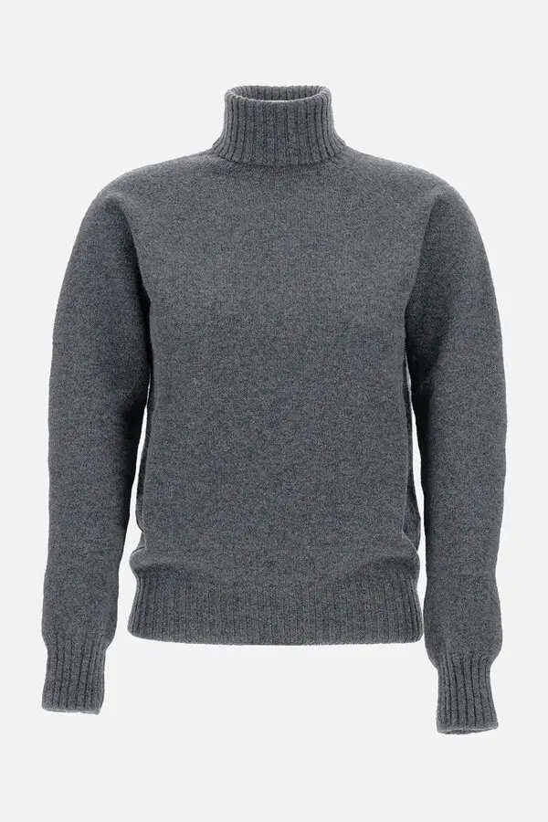 DRUMOHR Wool Turtleneck Sweater - Grey