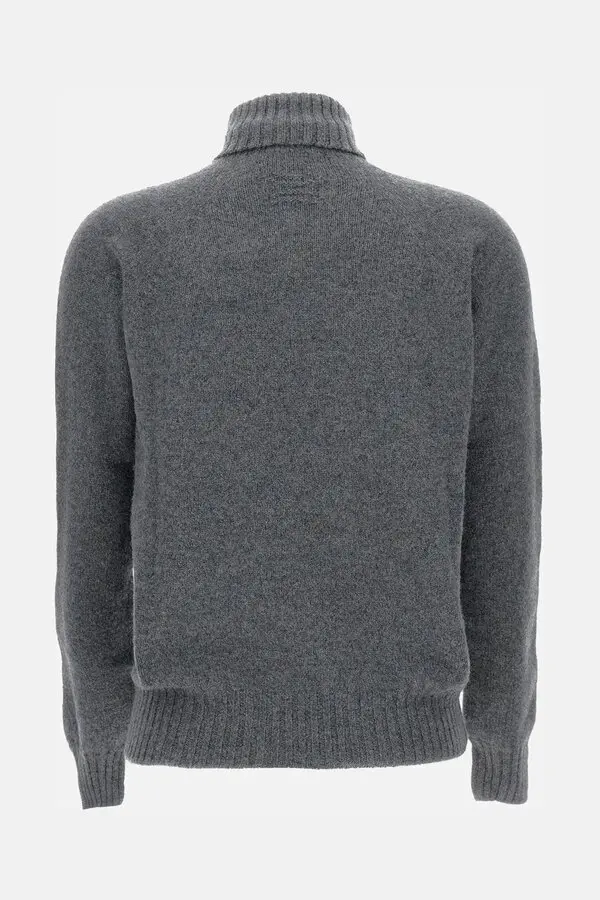 DRUMOHR Wool Turtleneck Sweater - Grigio