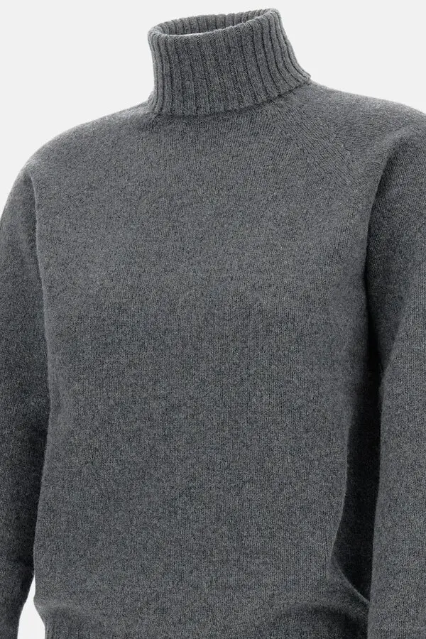 DRUMOHR Wool Turtleneck Sweater - Grigio