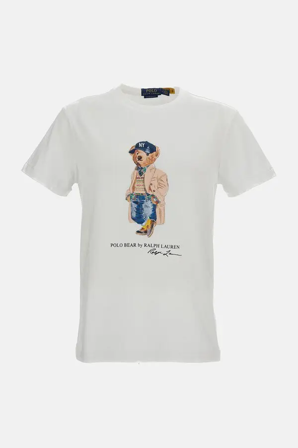 Polo Ralph Lauren Maglietta Polo Bear - Bianco