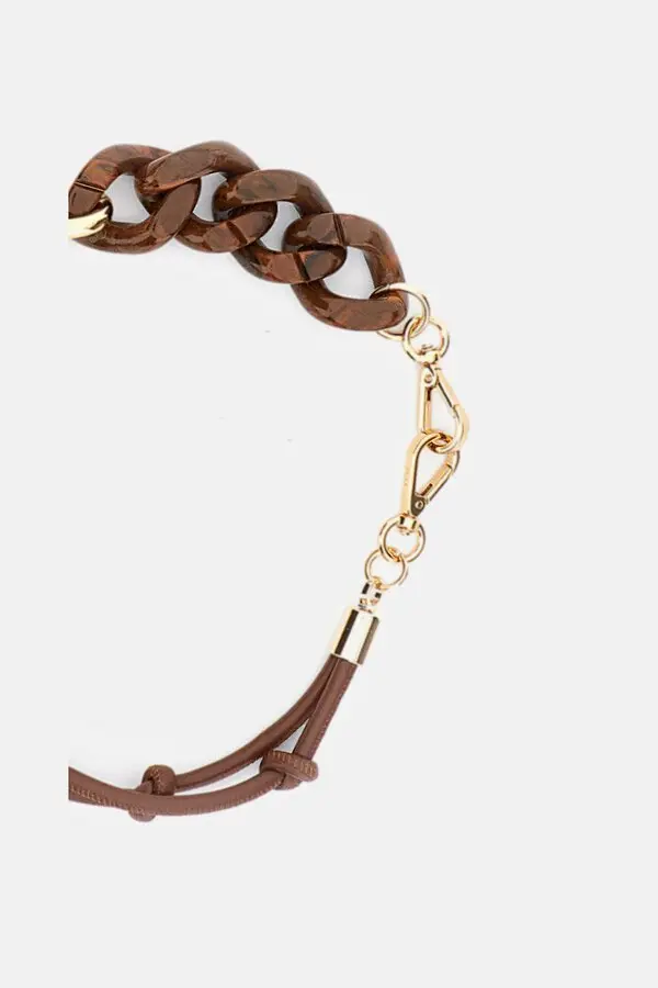 Plan C Mixed Media Chain Necklace - Multicolore