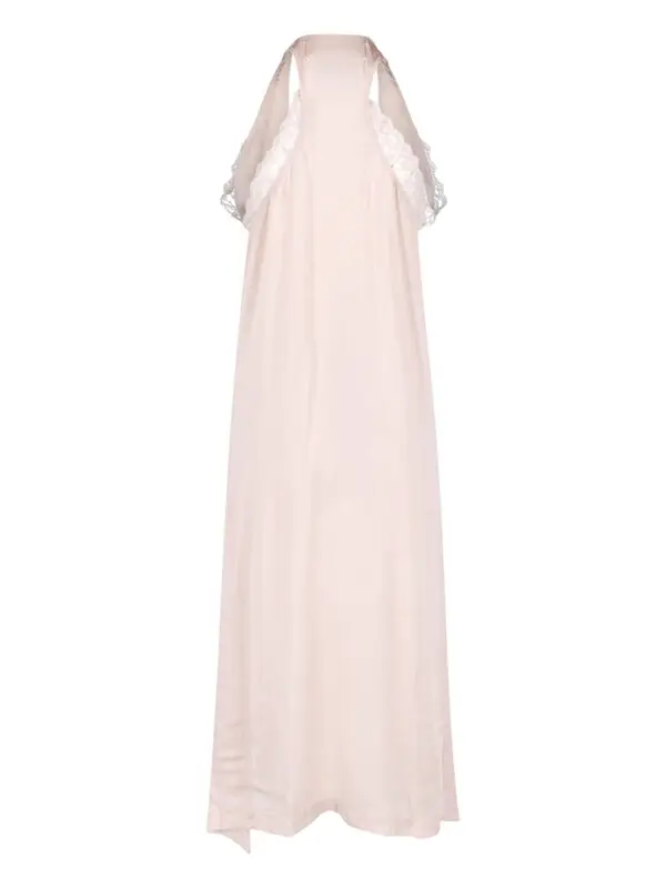 MAISON MARGIELA Midi Dress In Satin And Lace