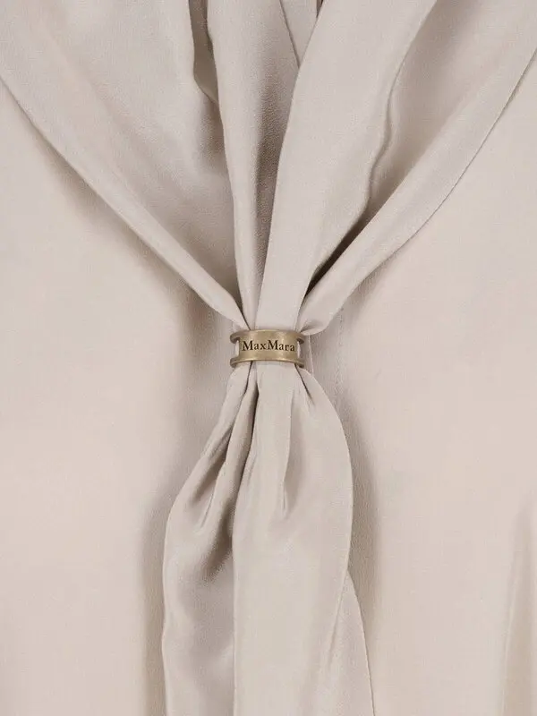 Max Mara Silk Shirt With Scarf