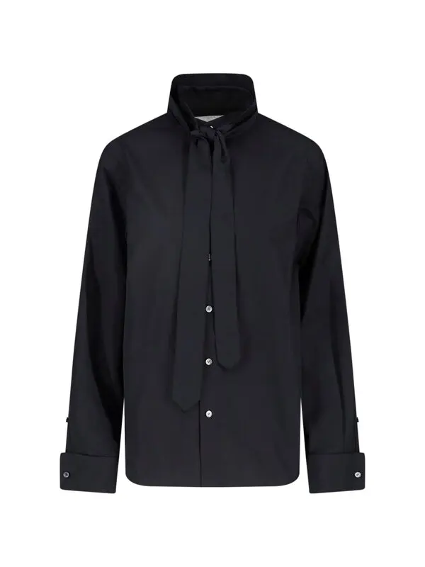 Sacai Satin Poplin Shirt - Black