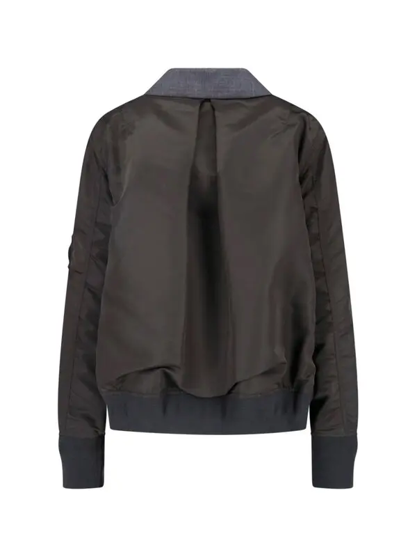 Sacai Double-breasted Twill Blazer