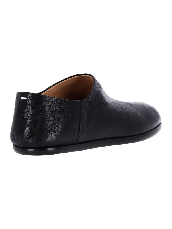 MAISON MARGIELA Suede Slip-on Tabi Low Shoes - Black