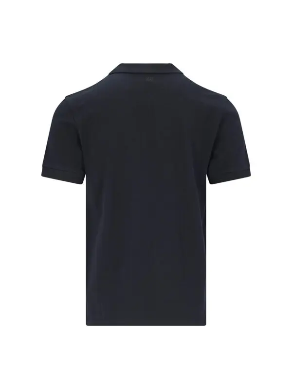 AMI Paris Polo Logo - Black