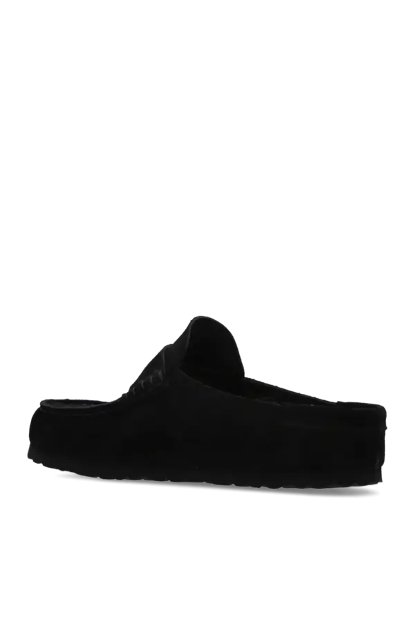 BIRKENSTOCK Naples Wrapped" Suede Mule Loafers - Black