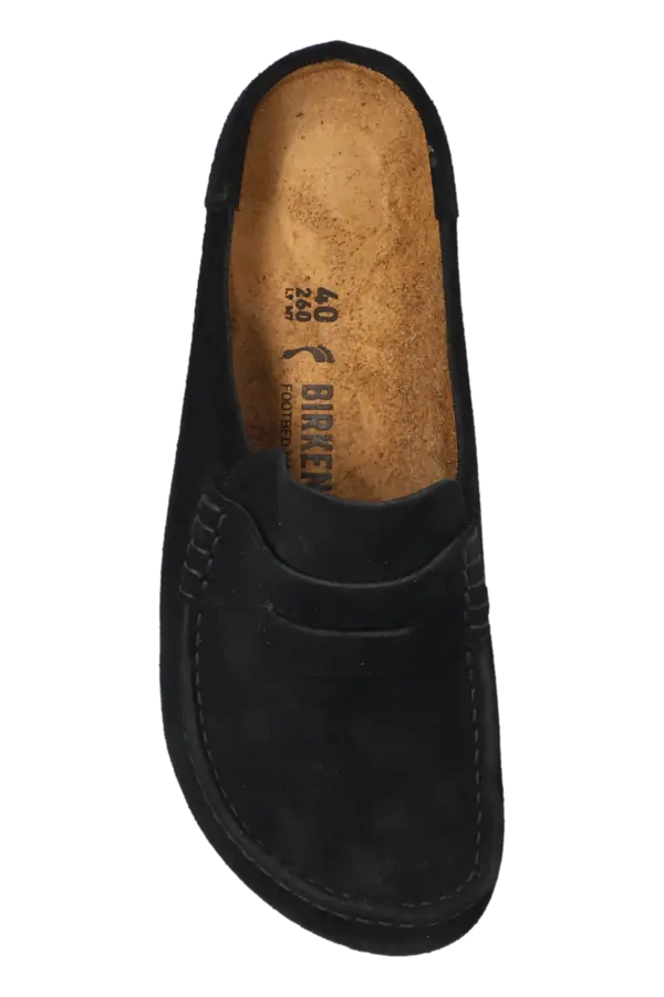 BIRKENSTOCK Naples Wrapped" Suede Mule Loafers - Black