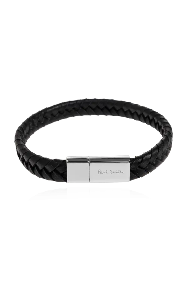 Paul Smith Leather Bracelet - Black