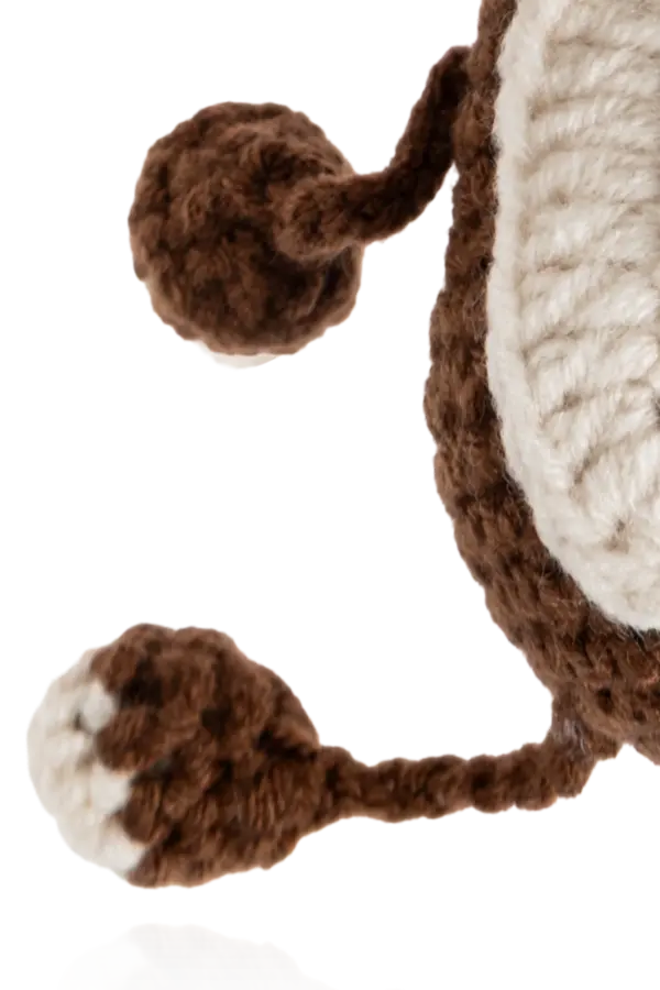Munthe Vamke" Crochet Bunny Keychain - Brown