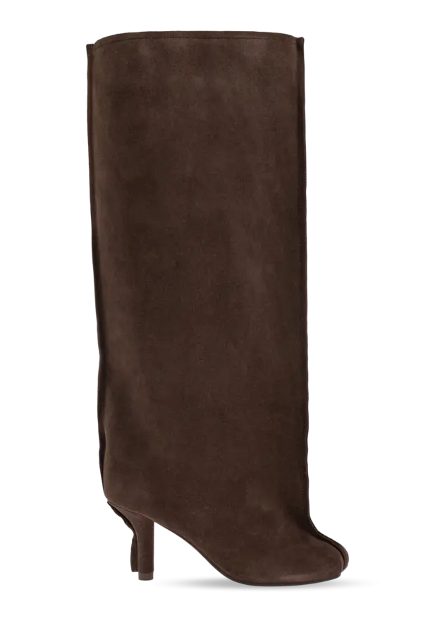 MAISON MARGIELA Suede Heeled Boots - Brown