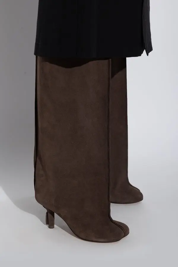MAISON MARGIELA Suede Heeled Boots