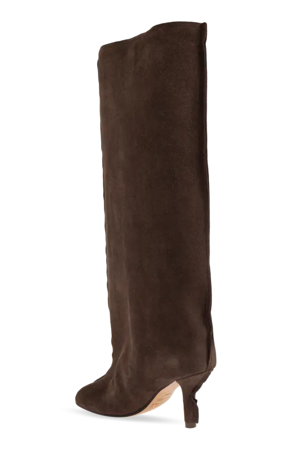 MAISON MARGIELA Suede Heeled Boots