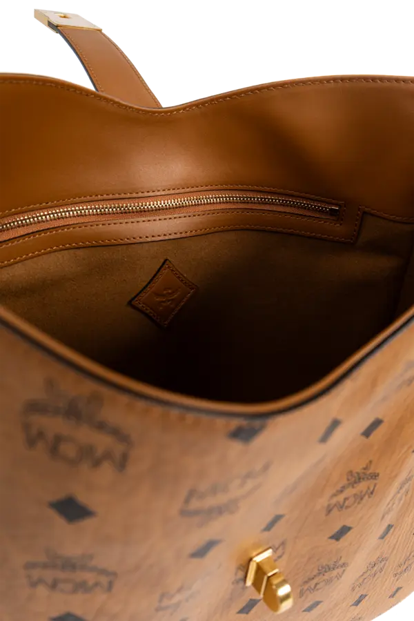 Mcm Tracy Bucket Bag - Brown