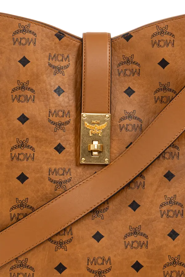 Mcm Tracy Bucket Bag - Brown