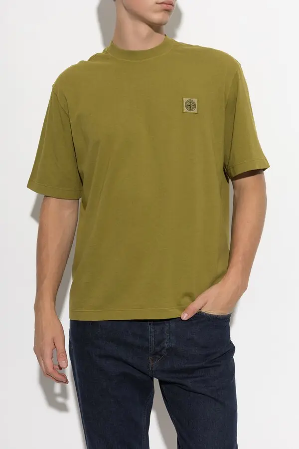 Stone Island T-shirt With Logo Patch