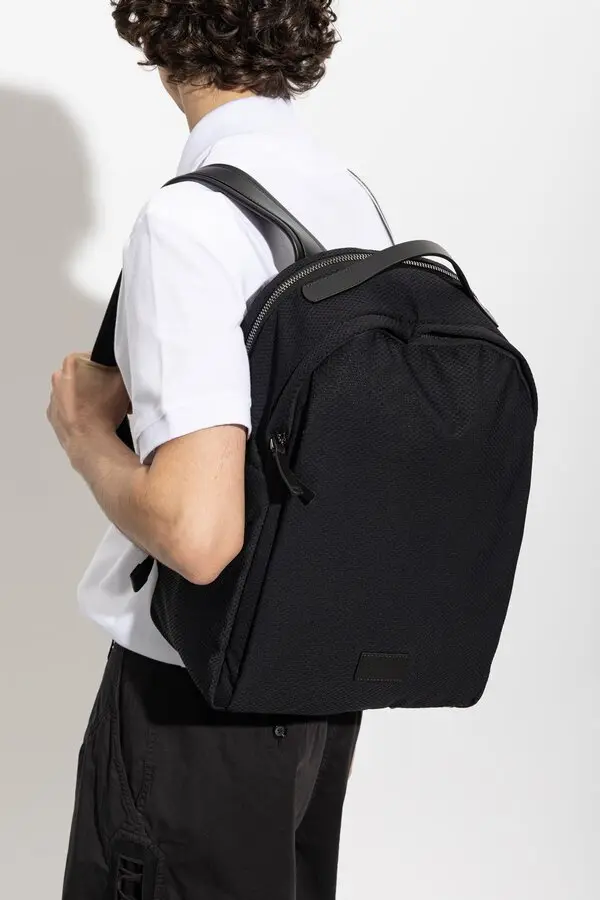 Giorgio Armani Backpack With Logo Patch