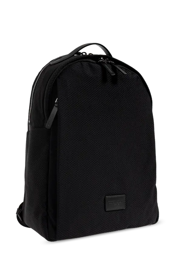Giorgio Armani Backpack With Logo Patch