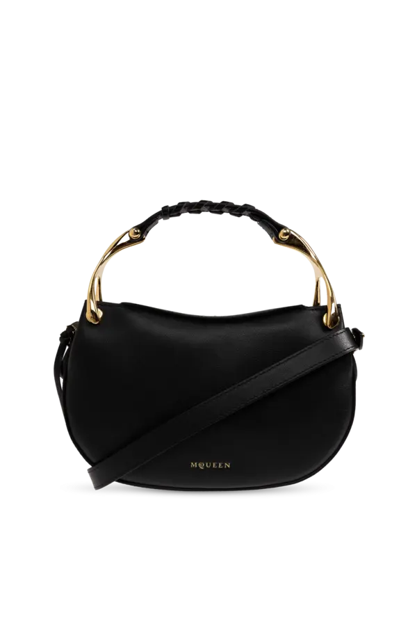 Alexander McQueen Wishbone Mini Bag - Black