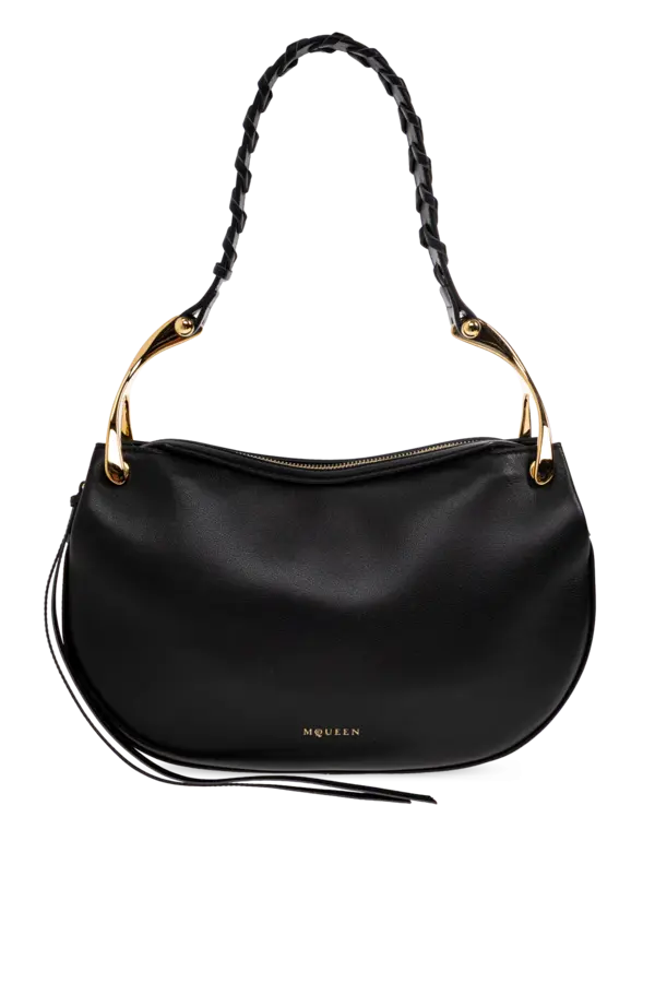 Alexander McQueen Wishbone Bag - Black